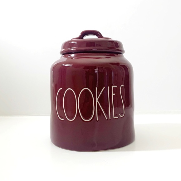 Rae Dunn | Kitchen | Rae Dunn Ceramic Cookies Container Red New | Poshmark